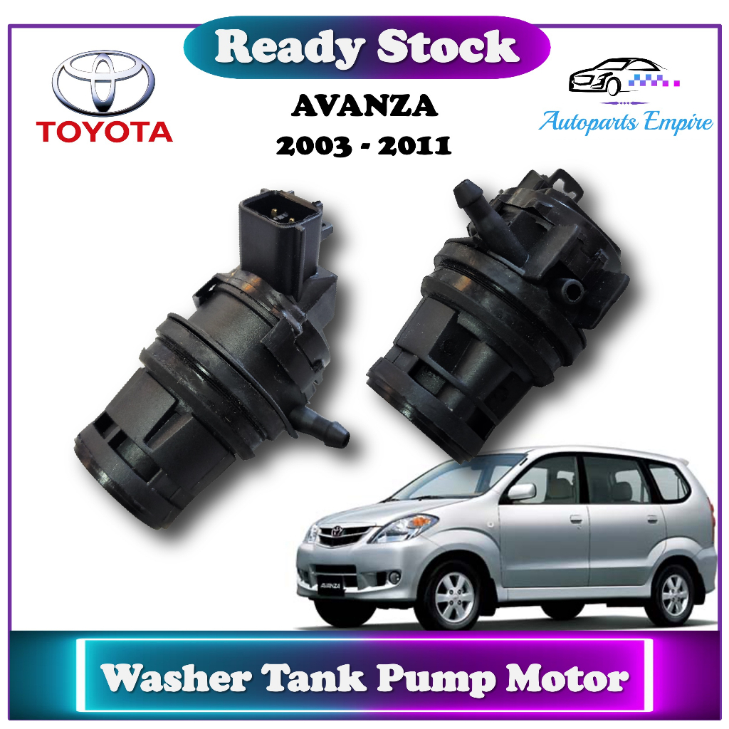 Toyota Avanza 】 Windshield Washer Tank Pump Motor - Depan / Belakang ...