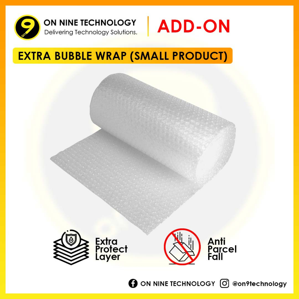 [ADD ON] Extra Bubble Wrap Protection Packaging Service (Small Product ...