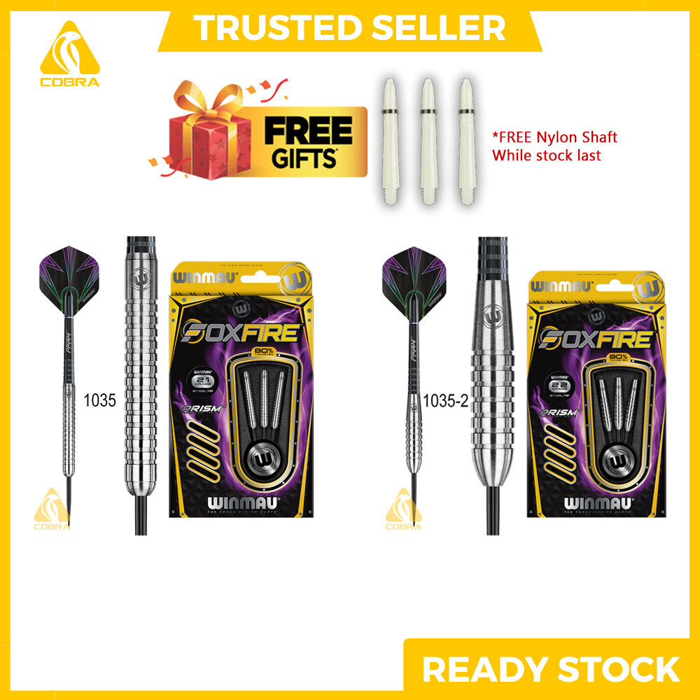 {FREE Flight + Shaft} Winmau Foxfire™ 80% Tungsten Steel Tip Darts (1035) | Shopee Malaysia