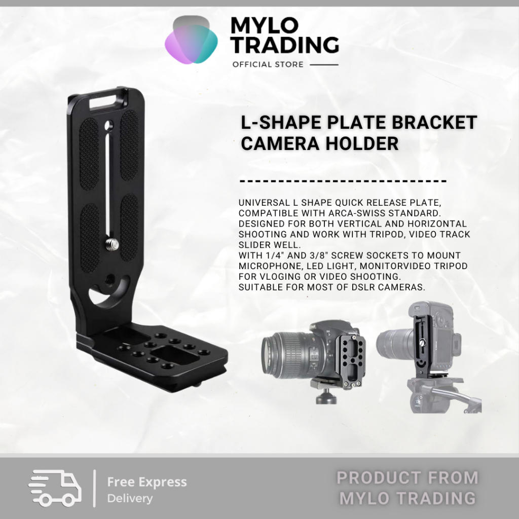 L Shape Camera Bracket Video Vertical Shooting Quick Release Plate L ...