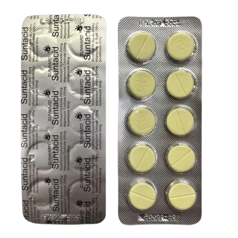 Suntacid Tablet 10s ( Gastik, Pedih Ulu Hati, Angin ) | Shopee Malaysia