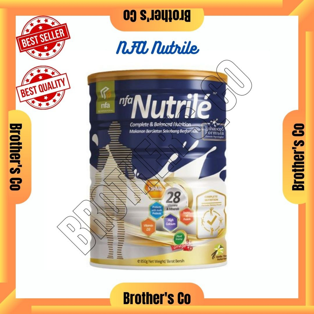 NFA NUTRILE ADULT MILK POWDER [IMPROVED FORMULA] - 850g | Shopee Malaysia