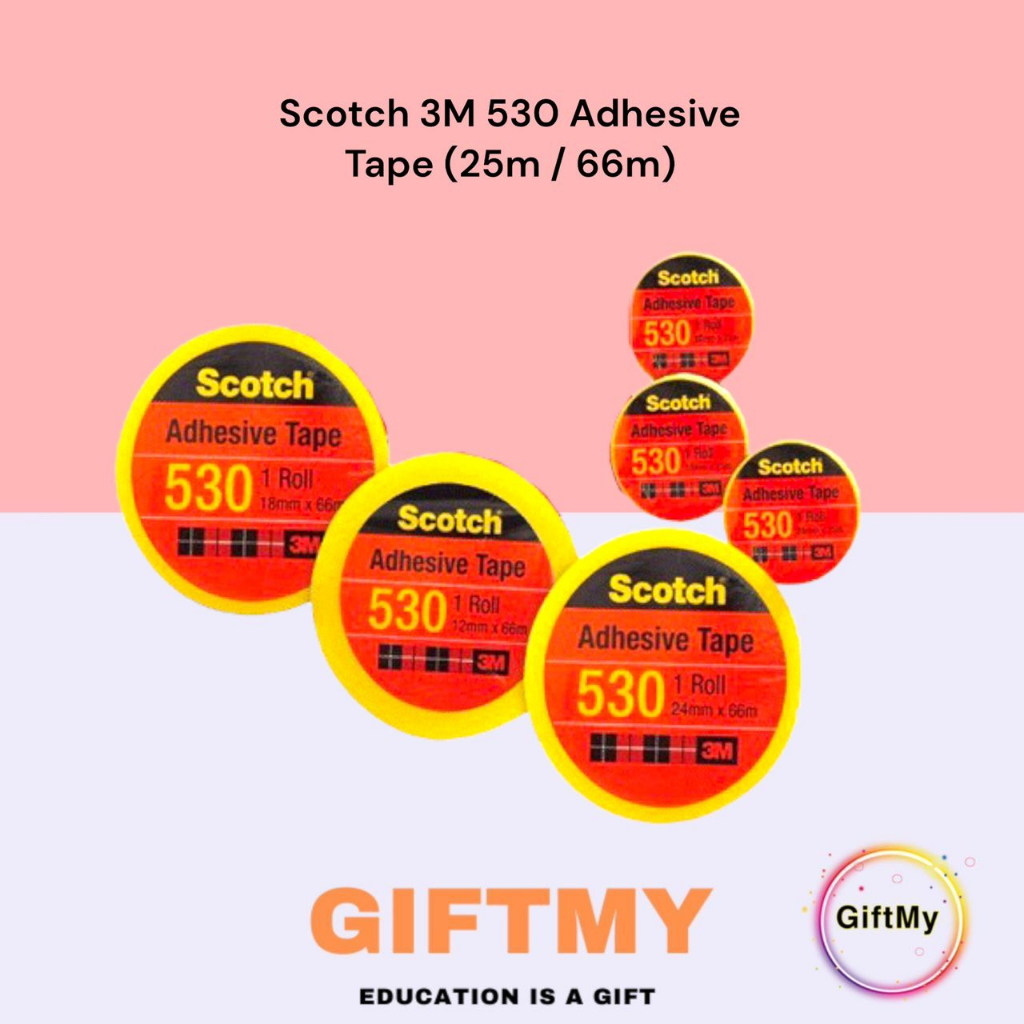 Scotch 530 Adhesive Tape (25m / 66m) | Shopee Malaysia