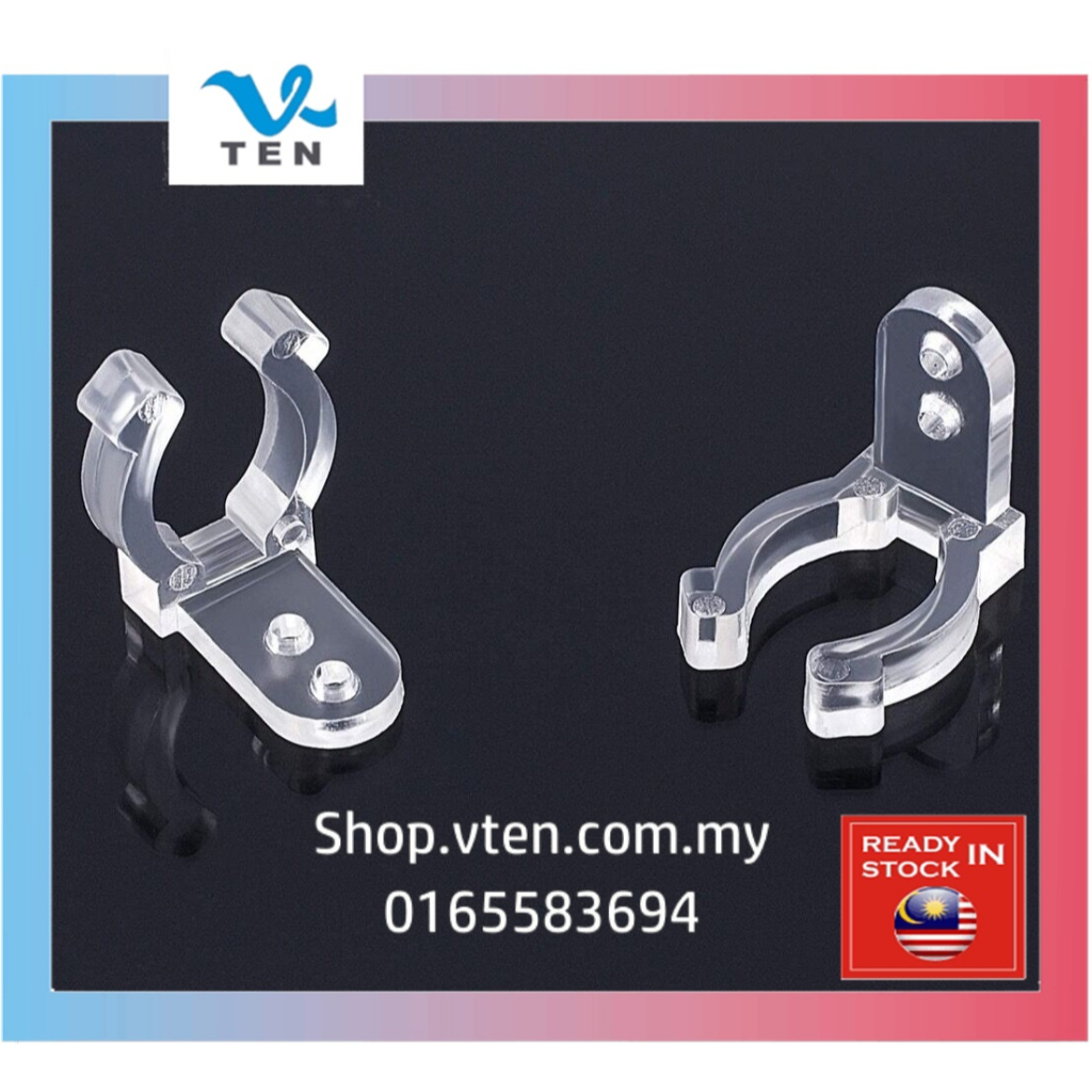 LED Strip Light Round Clip Transparent Cable Buckle Hose Connector For ...