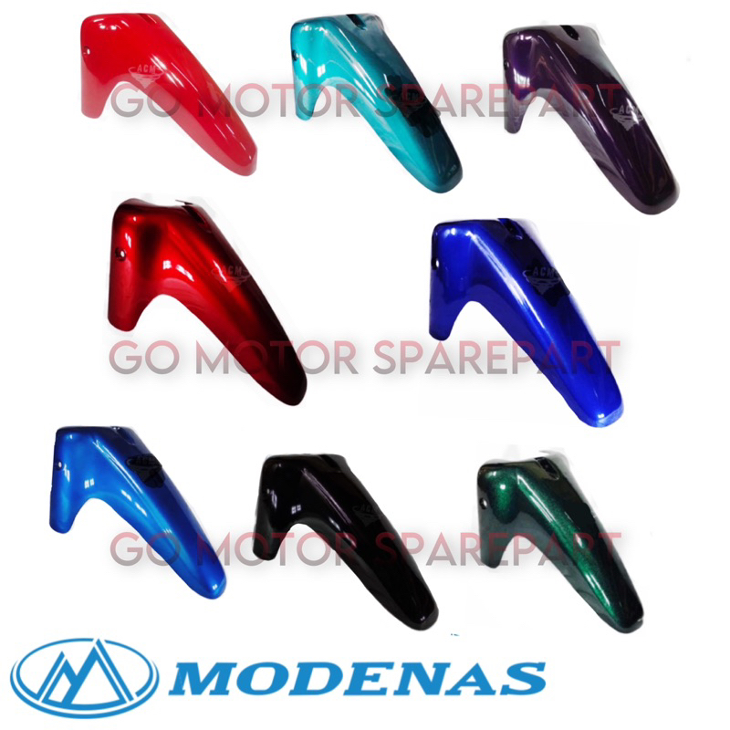 MODENAS KRISS 1, 2, 100, FL, MR1 FRONT FENDER MUDGUARD - GREY, RED ...
