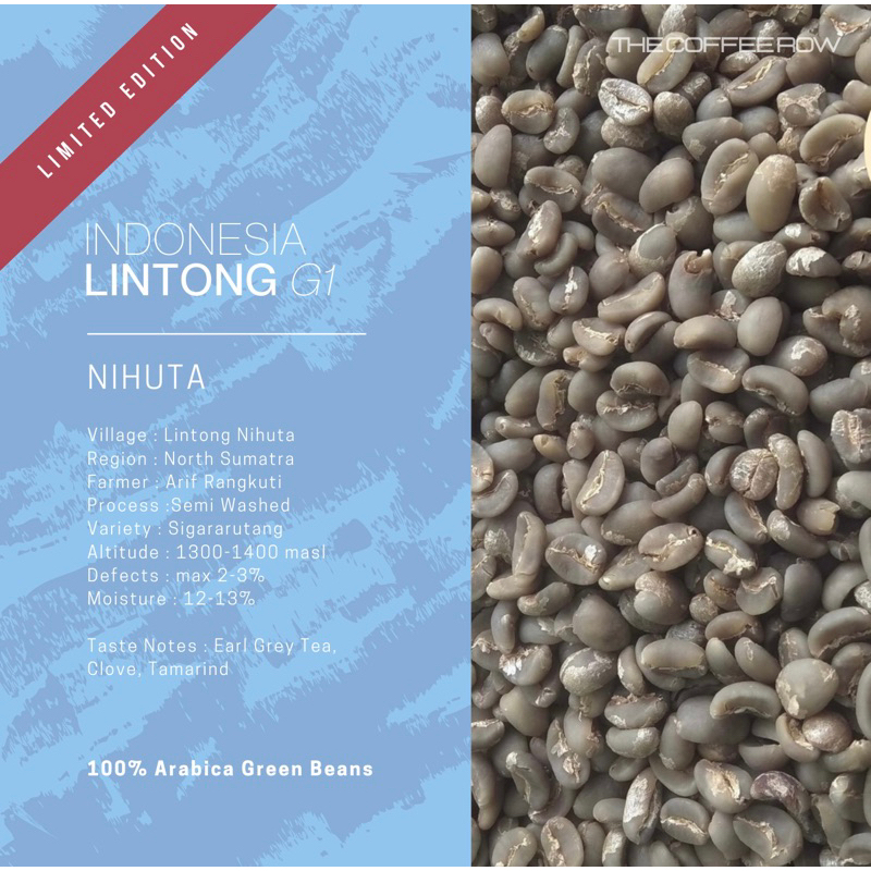 SUMATRA LINTONG G1 | NIHUTA | (SEMI WASHED) | ARABICA GREEN BEANS ...