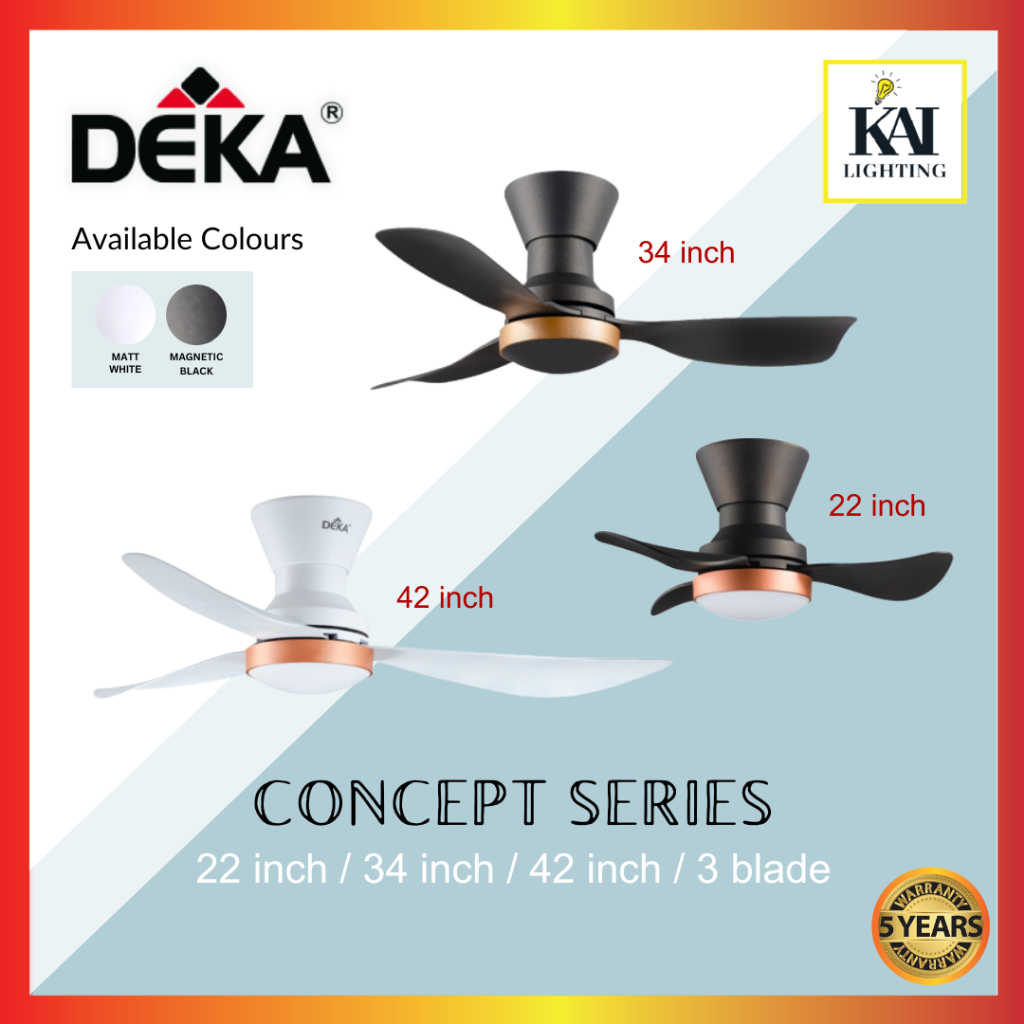 Deka Concept Mini 22'', Mini 34” & Concept 42'' DC motor 7 Speed ...