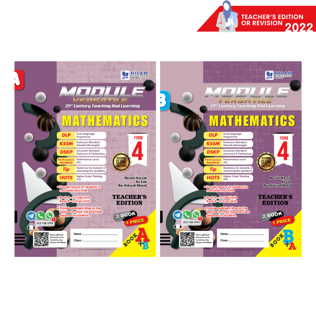 VERSATILE *EDISI GURU* Mathematics Form 4 DLP (2023) | Shopee Malaysia