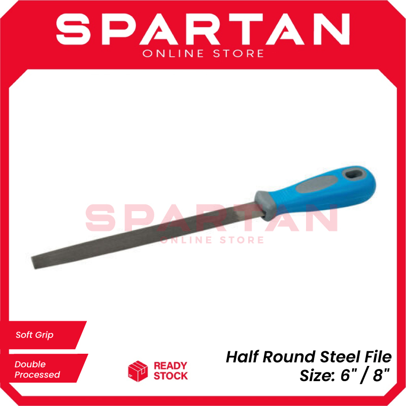 Silverline Half Round Steel File (MC) 6" / 8" Carbon Steel Kikir Besi ...