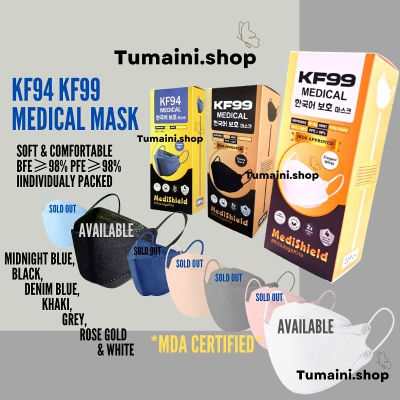4Ply KF99 MediShield Medical Face Mask 20pcs | Shopee Malaysia