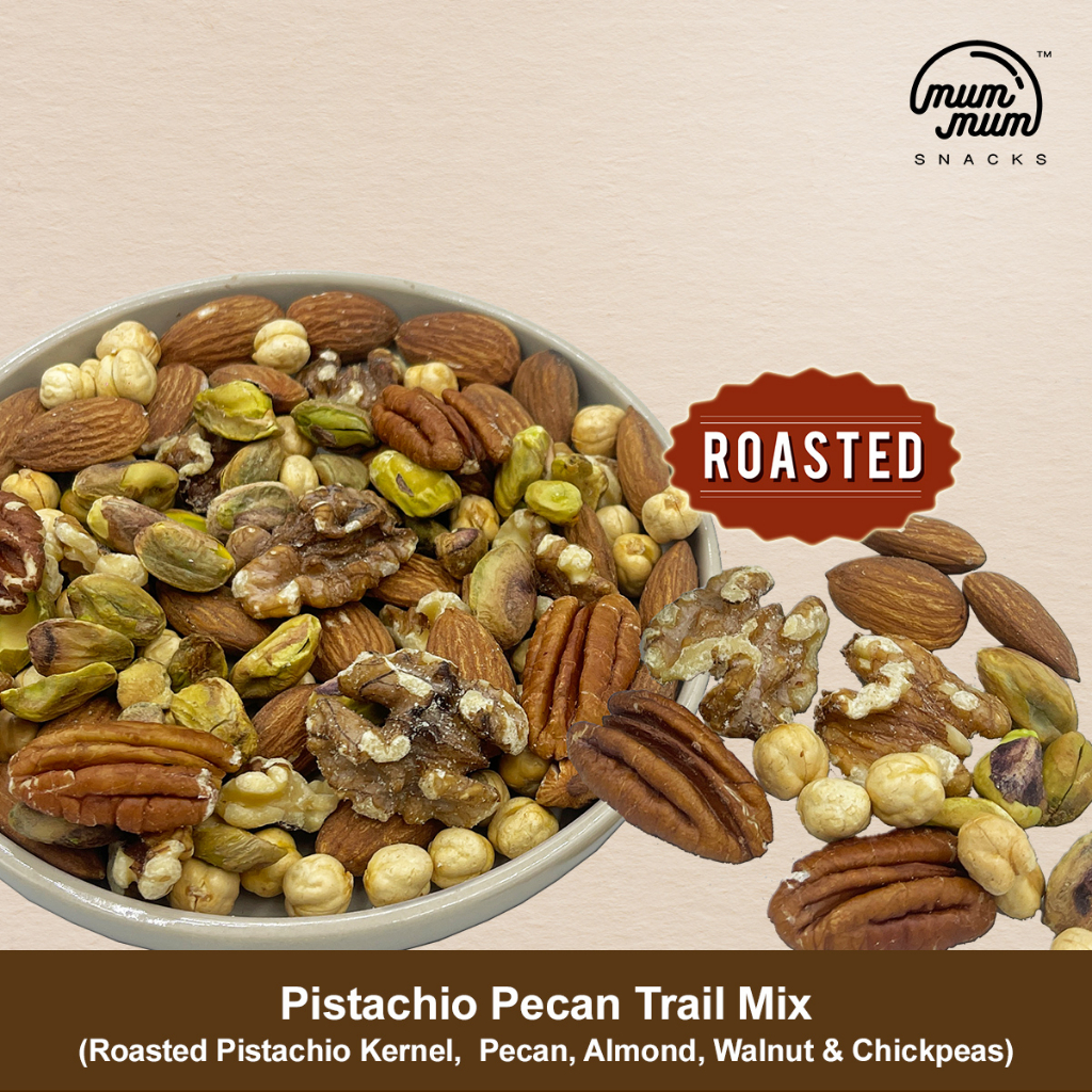 Pistachio Pecan Trail Mix - Roasted Pistachio Kernel, Pecan, Almond ...