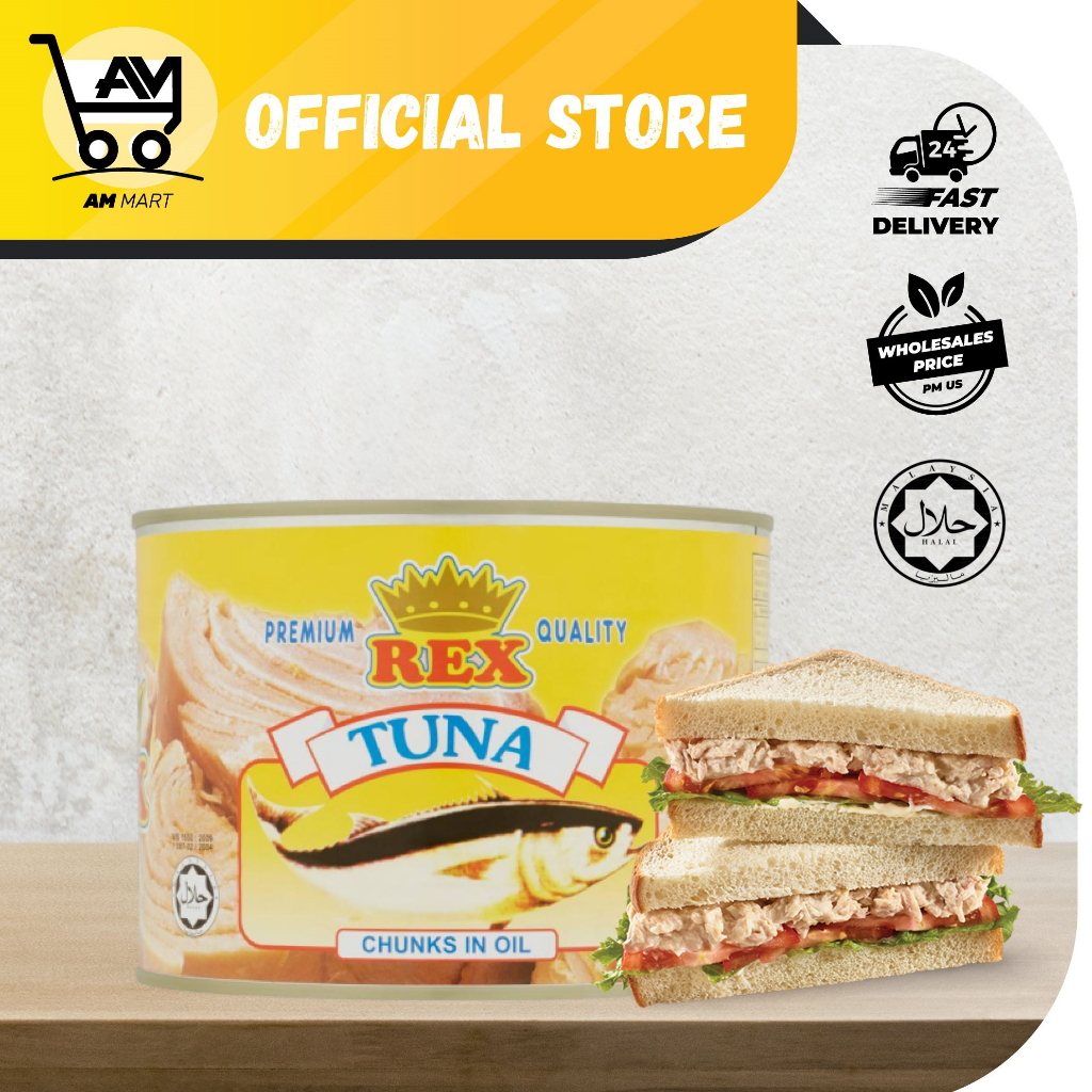 🌙RAYA SALE Rex Tuna Flakes in Oil #1.85kg (HALAL) | Shopee Malaysia