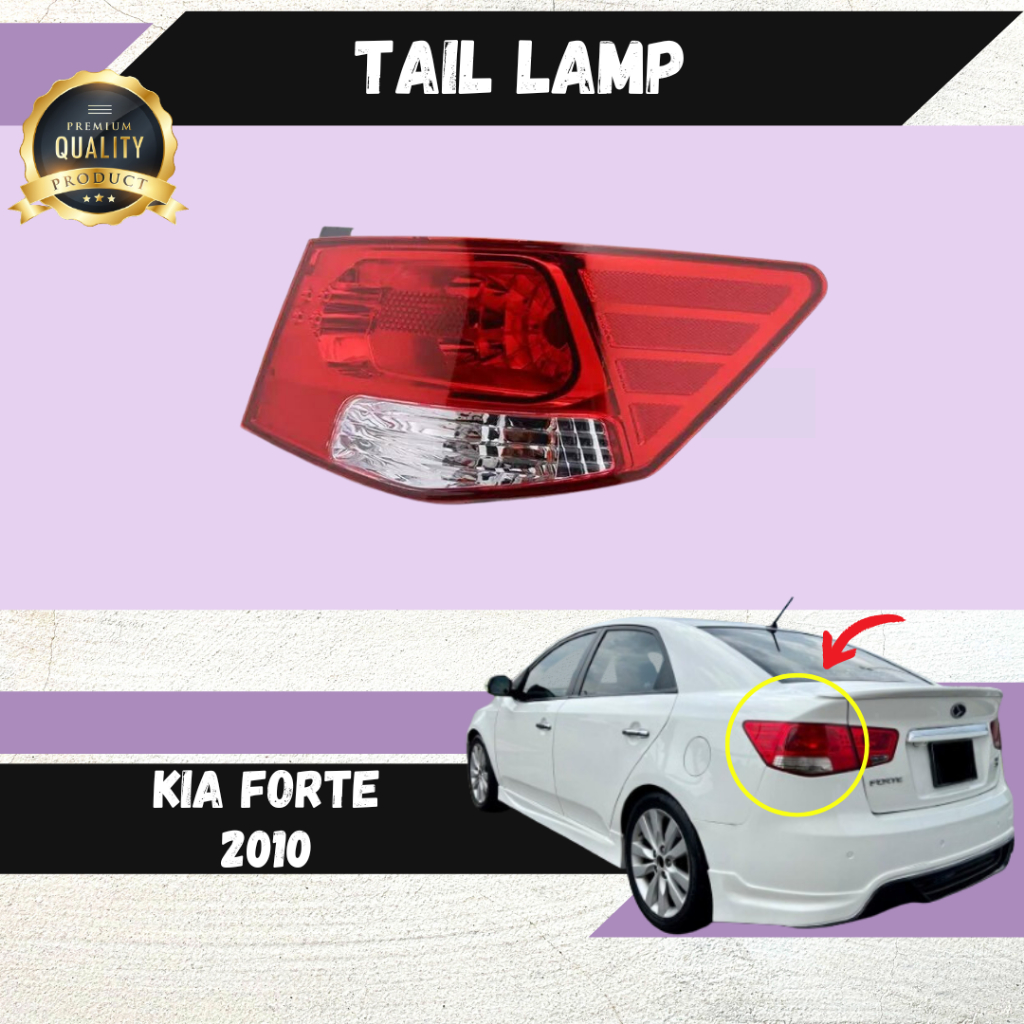 Kia Forte Tail Lamp Rear Light Lampu Belakang Body 100% New High ...