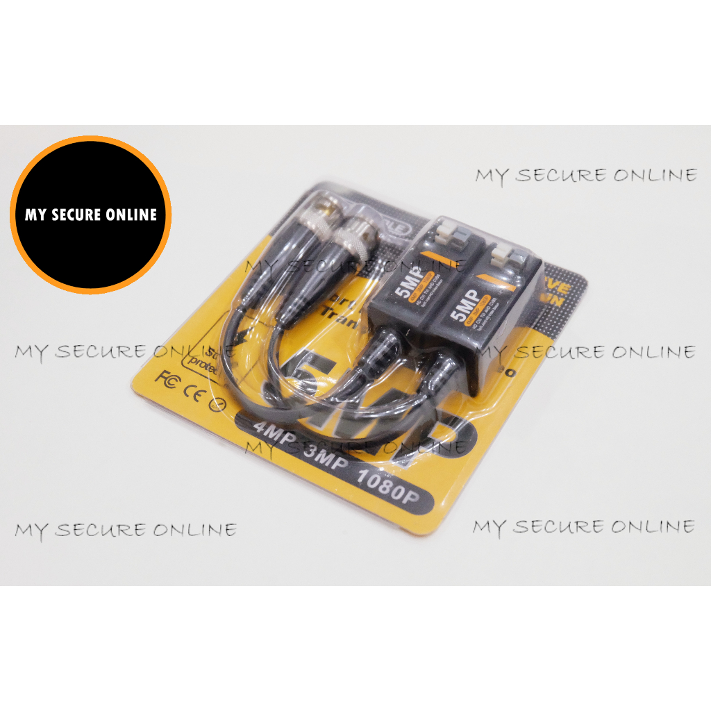 CCTV Accessories Video Balun 1 to 1 (1 set / 1 pair) (1.0MP/1.3MP/2.0MP ...