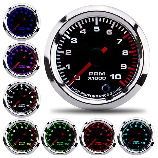Car Auto Pointer LED Water Temp Temperature Gauge Meter Volts Meter RPM ...
