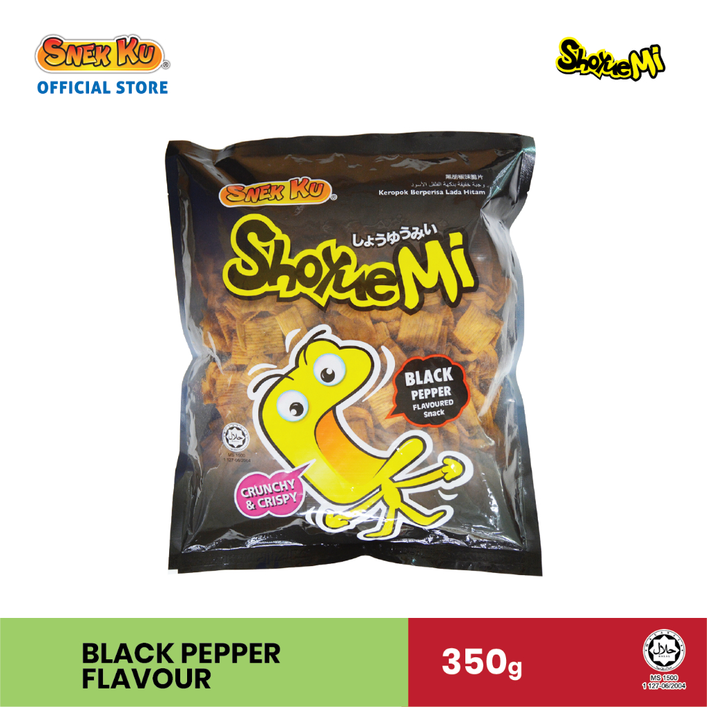 Snek Ku Shoyuemi Black Pepper Flavoured Snacks (350g) | Shopee Malaysia