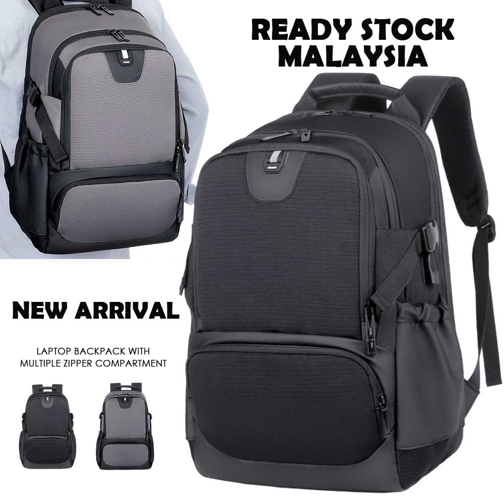 Multifunction Laptop Backpack with USB Beg Laptop School Computer ...