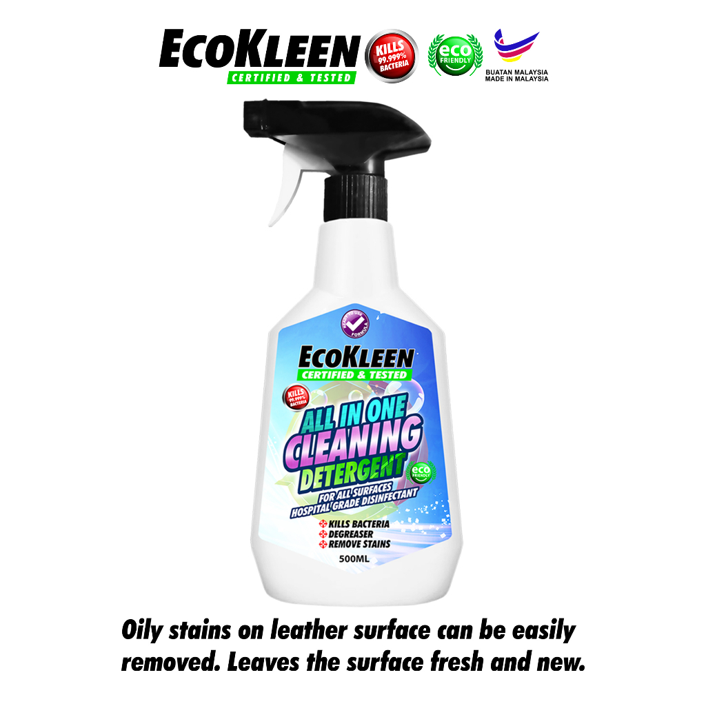 Eco Kleen All in One Anti Bacteria Cleaning Detergent Leather Oil Dirty ...