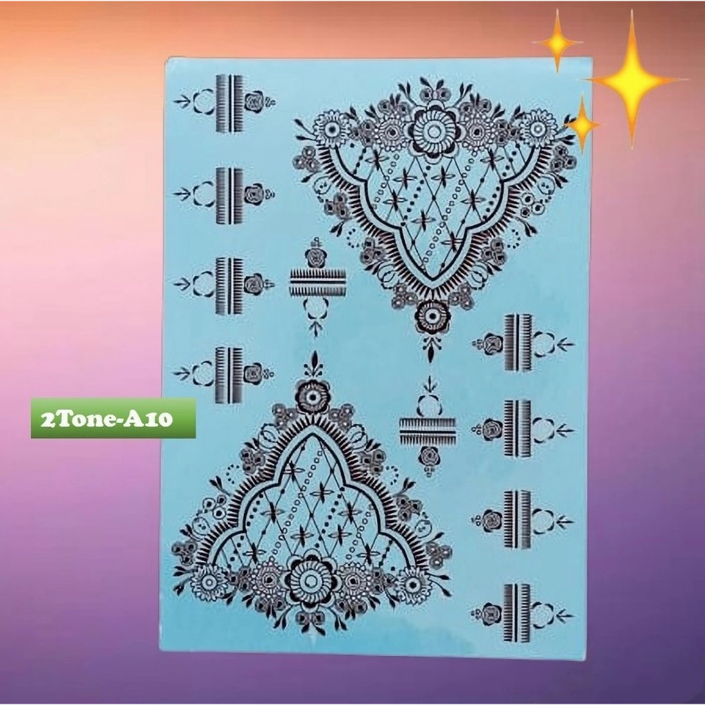 INAI 3D Pelekat HENNA Sticker inai viral Segera Pelekat Pengantin Inai ...