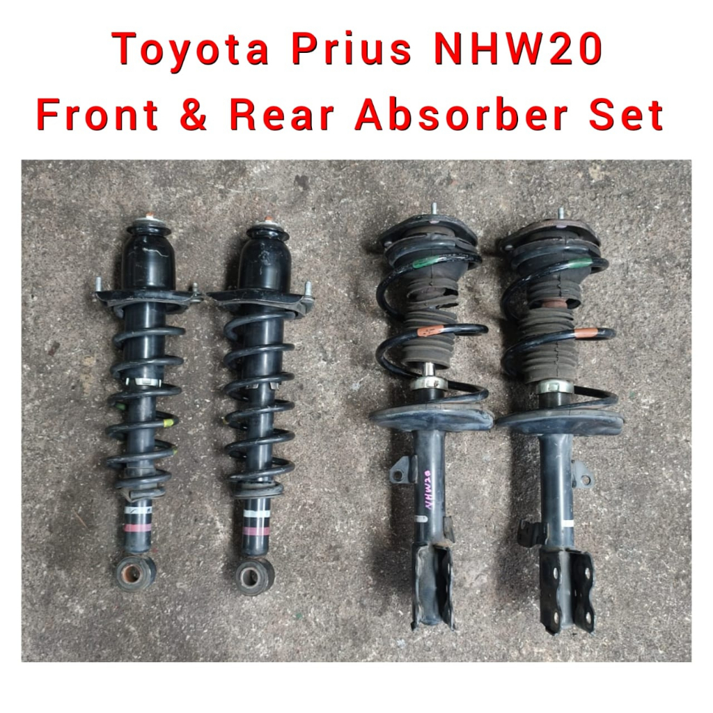 🇯🇵🇯🇵 Toyota Prius NHW20 Front & Rear Absorber With Spring Set / Shock ...