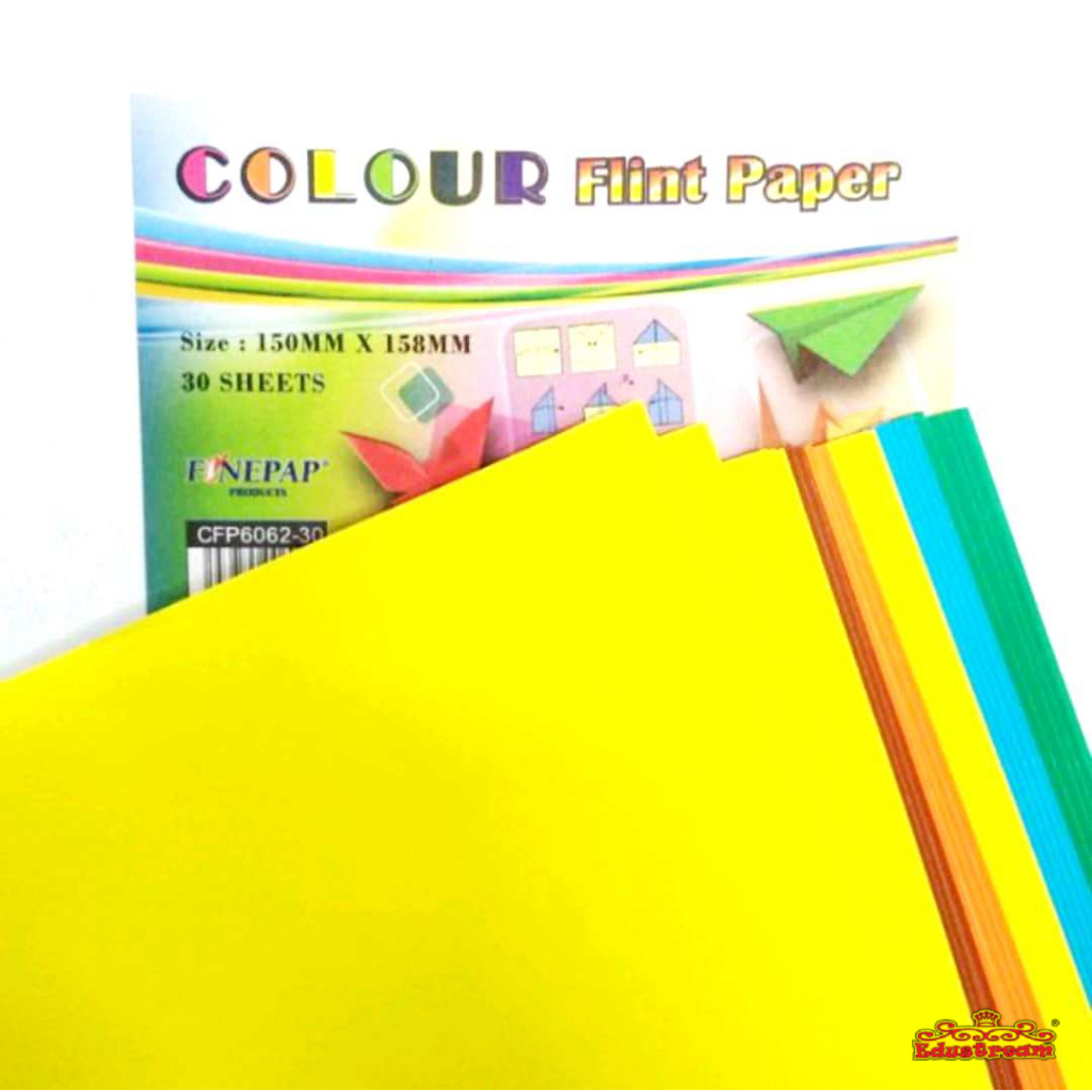 READY STOCK!! Finepap Colour Flint Paper 30 Sheets 手工纸 | Shopee Malaysia