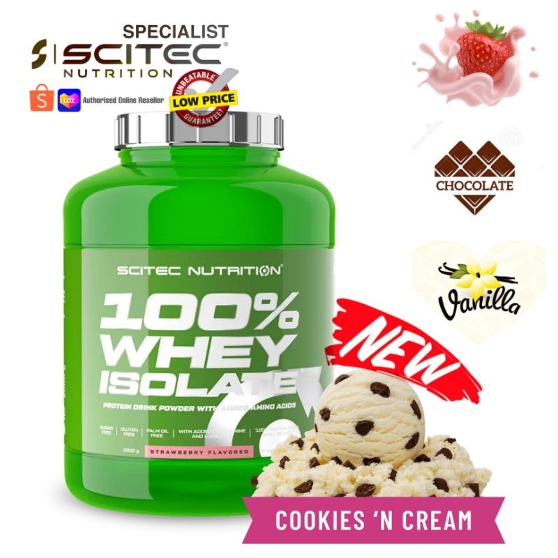 (NEW PACKAGING) Scitec Nutrition 100% Whey Protein Isolate 2000g ...