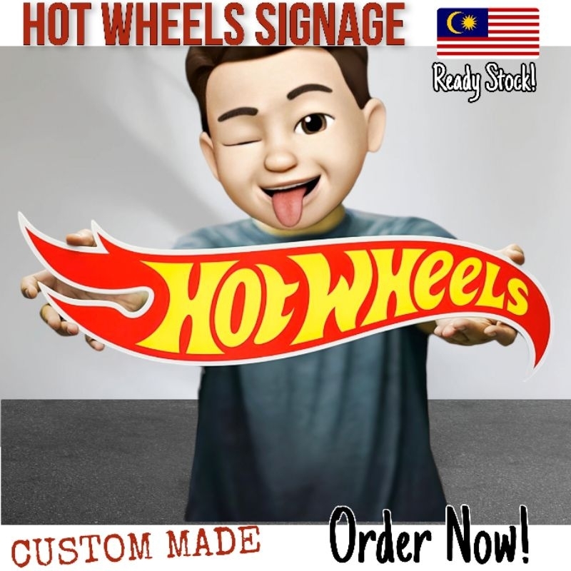 Custom Hot Wheels Signage Board Signboard | Shopee Malaysia