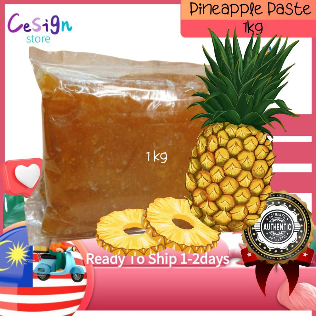 Pineapple Paste 1kg (1 Pek)Raya Pineapple Paste 1KG Sweet Sour/ Jem ...