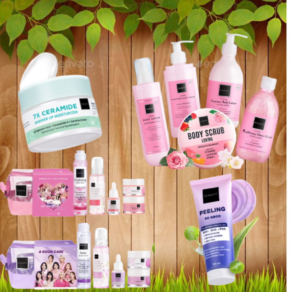 SCARLETT SET 5IN1 BRIGHTENING SET AND ACNE SET(PAGE 2) | Shopee Malaysia