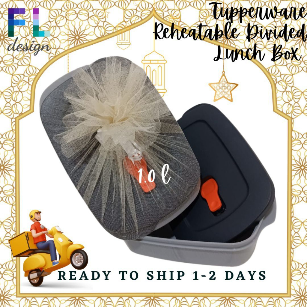 Tupperware Reheatable Divided Lunch Box (1) 1.0L BENTO TUPAOWARE ...