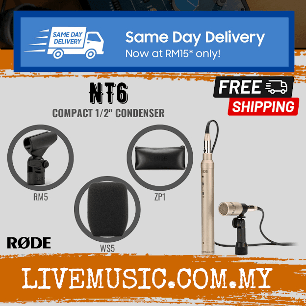 Rode NT6 Compact Condenser Microphone ( NT-6 ) | Shopee Malaysia