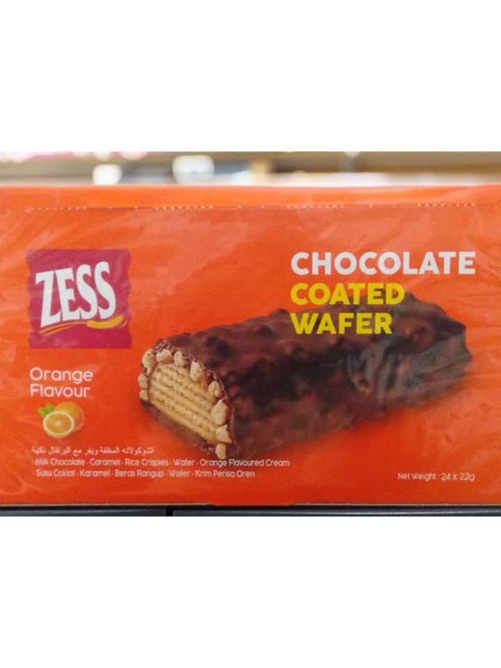 [READY STOCK] ZESS CHOCOLATE COATED WAFER 1Box(22gramX24pcs) | Shopee ...