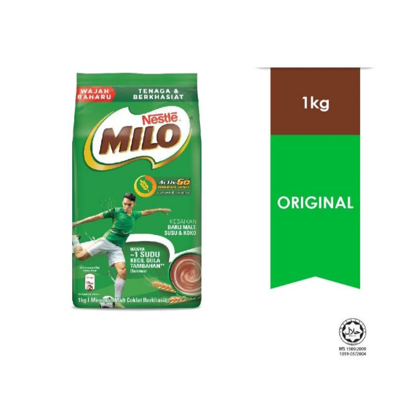 MILO ACTIV-GO CHOCOLATE MALT POWDER Soft Pack 1kg | Shopee Malaysia