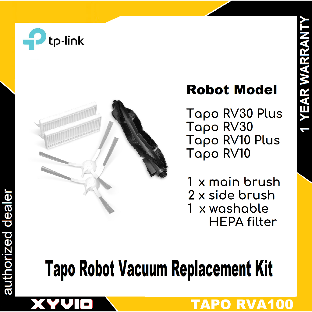 TP-LINK TAPO RVA100 Tapo Robot Vacuum Replacement Kit for Tapo RV30 ...