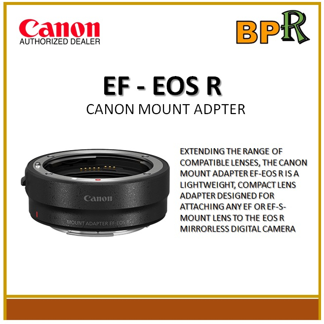 Canon Mount Adapter EF-EOS R / EOS R Adapter - Canon Malaysia Warranty ...
