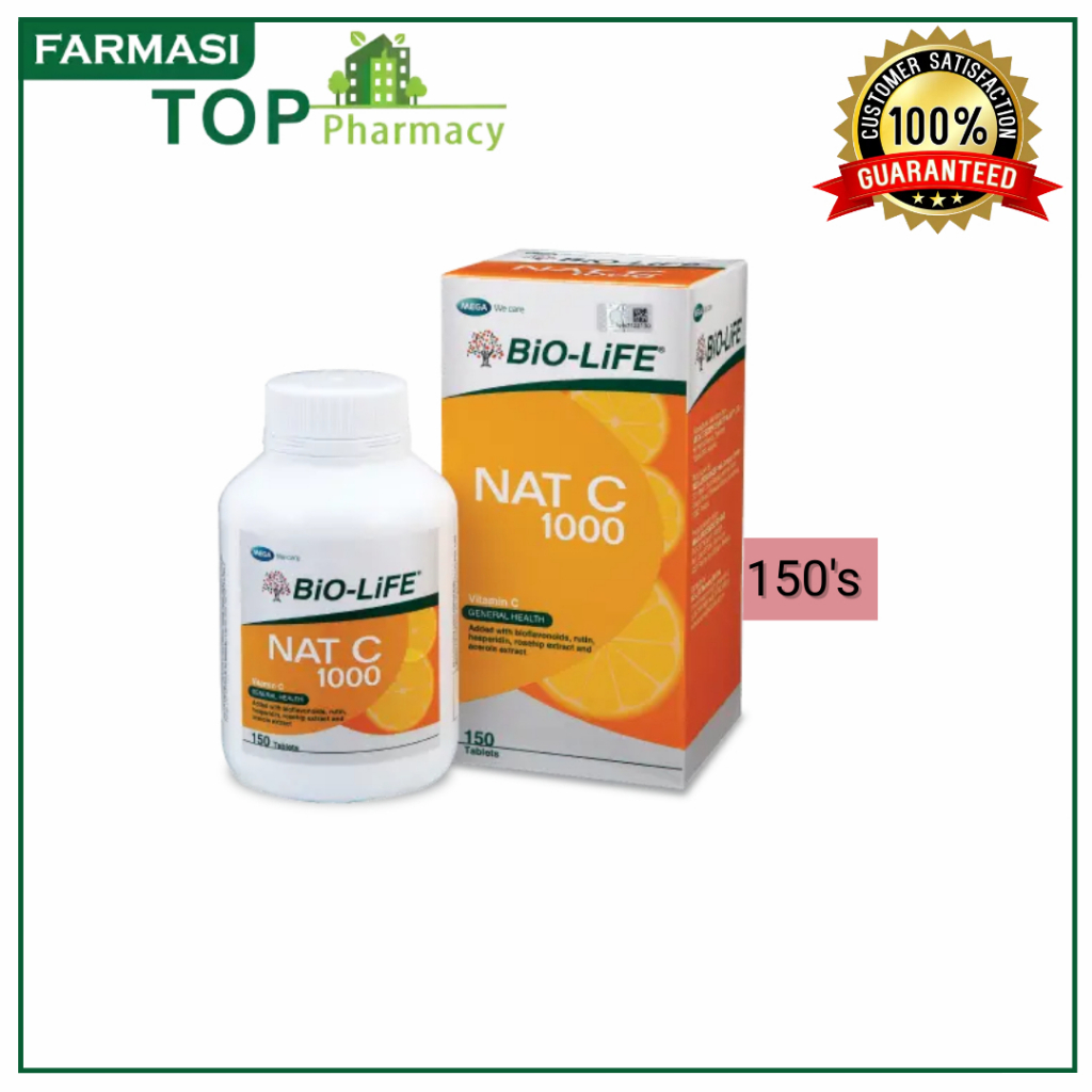 Bio-Life Mega Nat C 1000mg (30's / 150's) | Shopee Malaysia