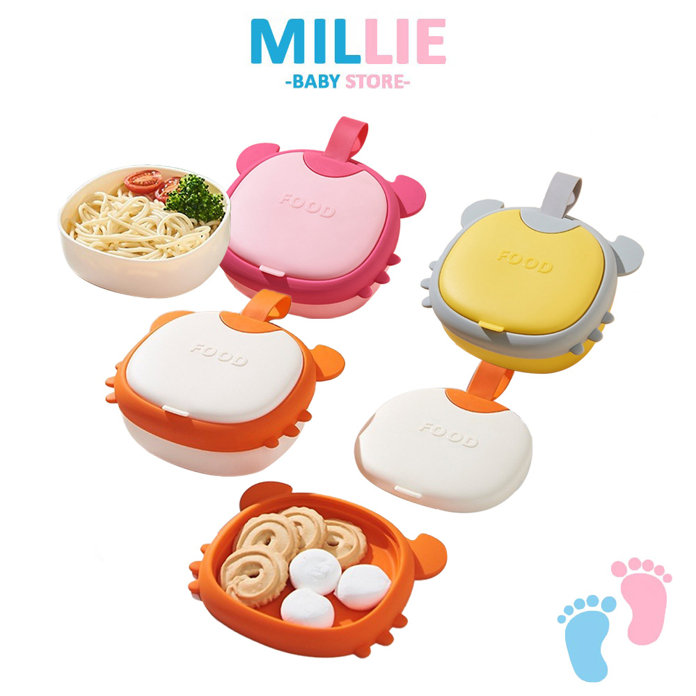 MILLIE Children Cute Crab Design Lunch Box Baby Food Airtight Bowl ...