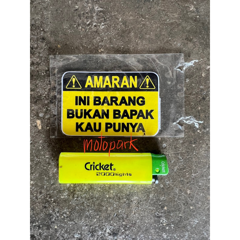 STICKER AMARAN NI HELMET BARANG BUKAN BAPAK KAU PUNYA STIKER TOPI ...