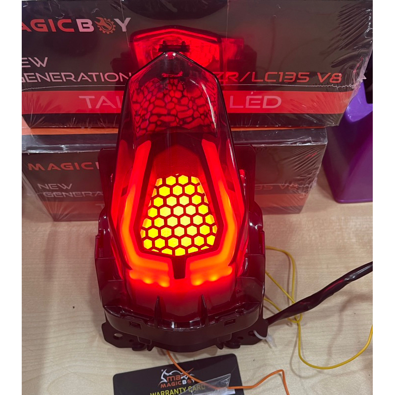 MAGIC BOY LC135FI V8 Y16 LED TAIL LAMP (14 MODE MULTI COLOUR ) WITH ...
