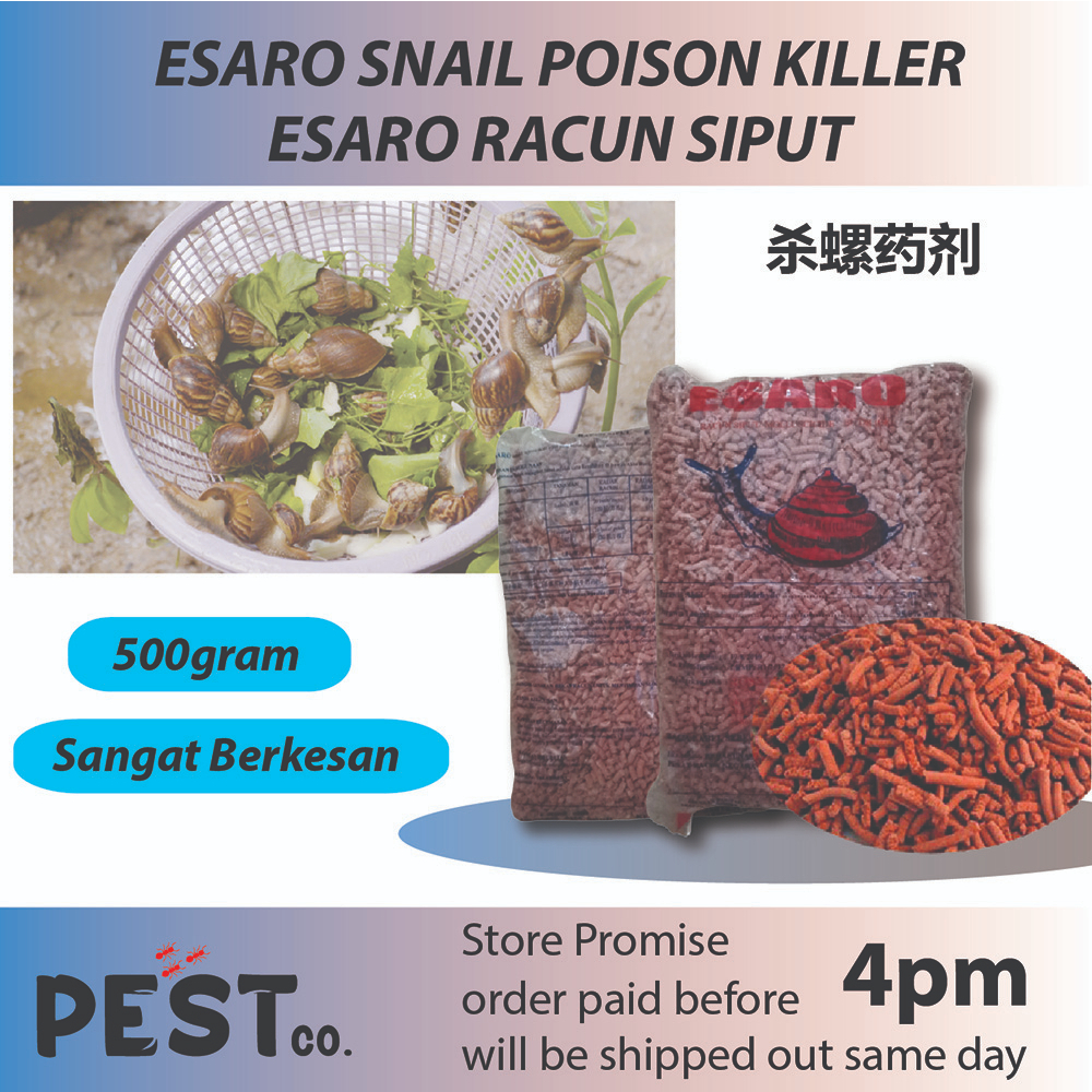 500G UBAT SIPUT/SNAIL ESARO Racun Siput/ Snail Killer/ Chemical Poison ...