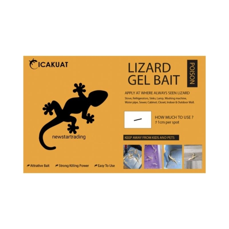 Ubat Cicak Berkesan壁虎凝胶诱饵 10g 100% LIZARD Killer / Anti Lizard / Racun ...