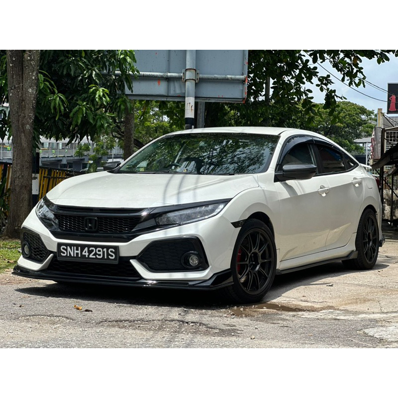 Civic Fc Si Bumper Fk4 Fk7 Front Lips Lip Diffuser Double Layer Design ...