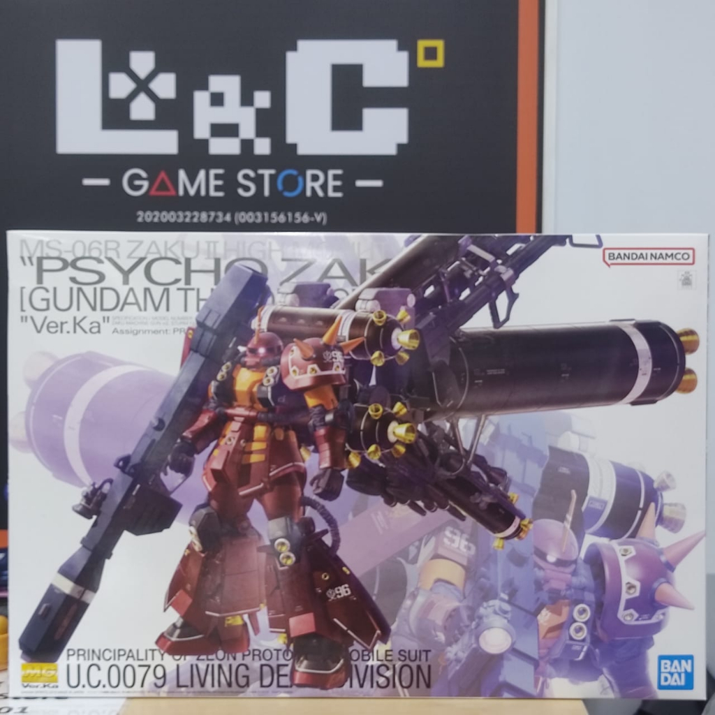 [Ready Stock] Bandai MG 1/100 Zaku High Mobility Type Psycho Zaku Ver. Ka (Gundam Thunderbolt ...