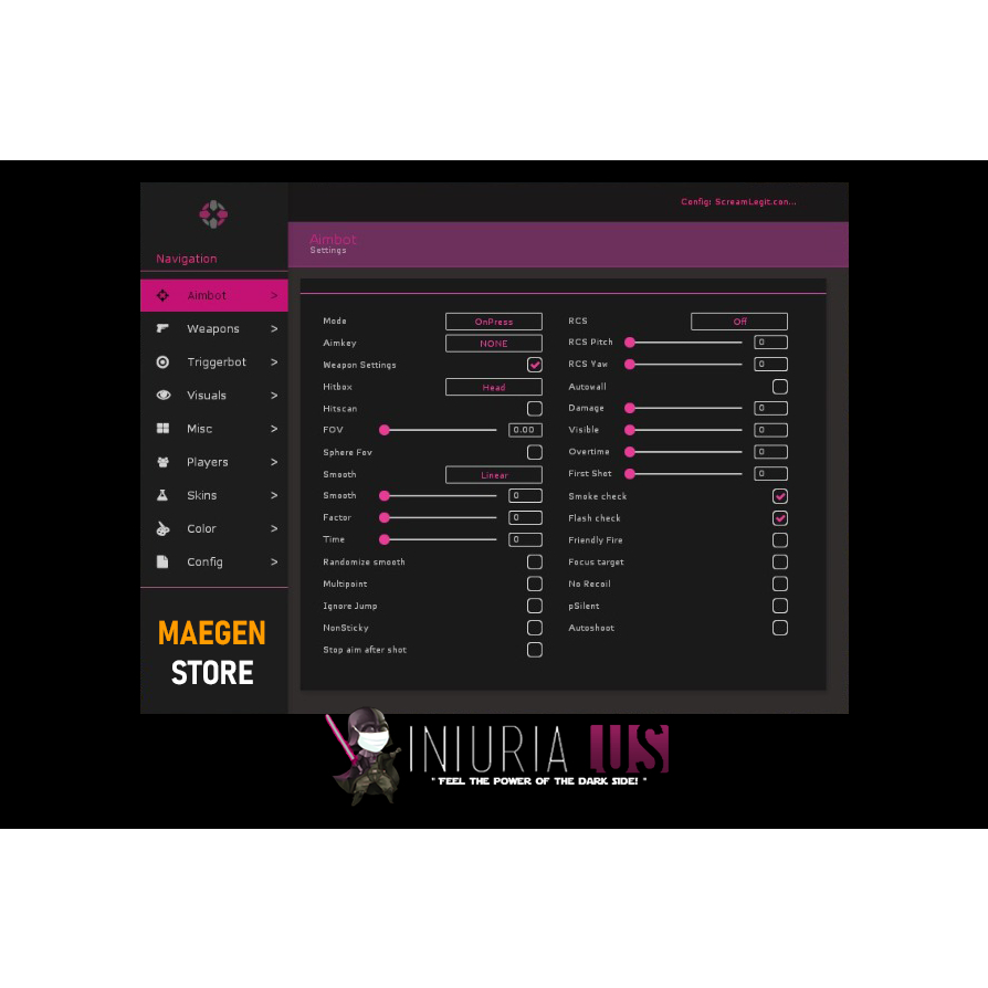 [MAEGEN] INIURIA.US CS2/CSGO HACK | THE SAFE LEGIT CHEAT | RESELLER ...
