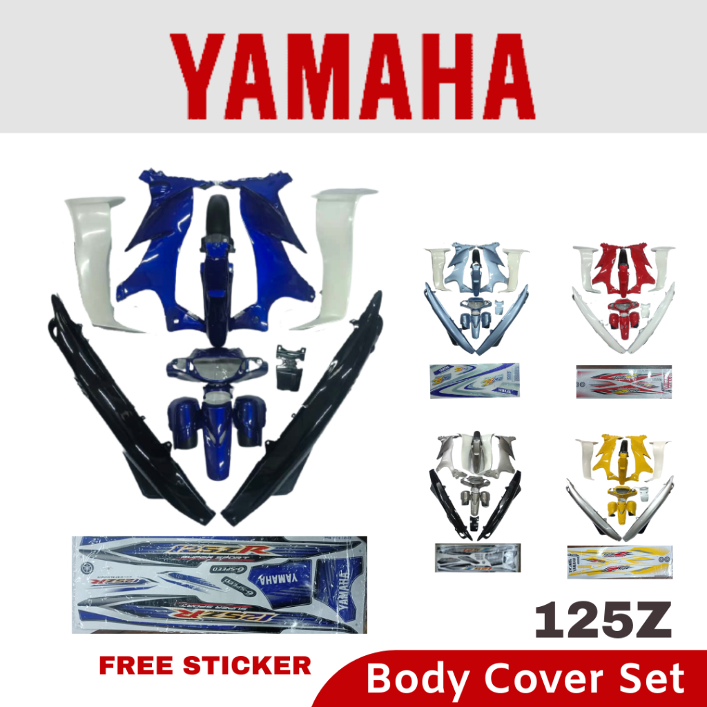 YAMAHA 125Z Full Body Cover Set Color Parts Body Kit Coverset Bodyset ...