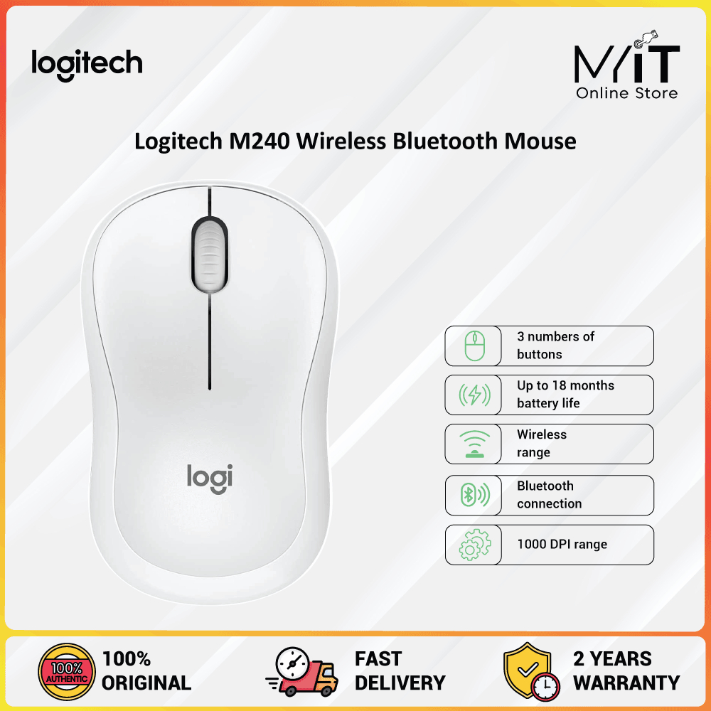 Logitech M240 Silent Bluetooth Mouse | Shopee Malaysia