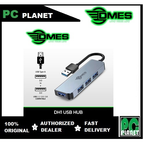 DMES DH1 / DH2 USB 4 in 1 Multi Function USB Hub Adapter | Shopee Malaysia