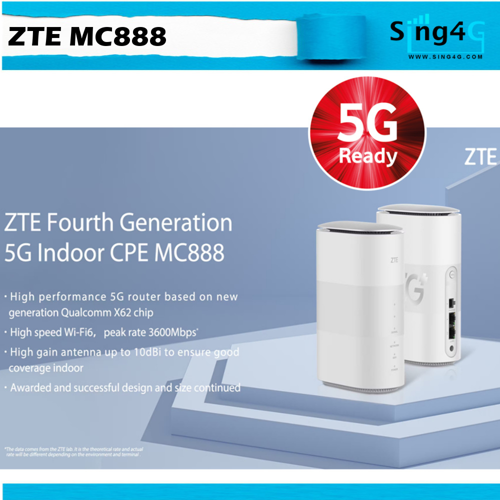 5G 2.7Gbps Sim Router ZTE MC888 Support all sim Global Version ENGLISH ...