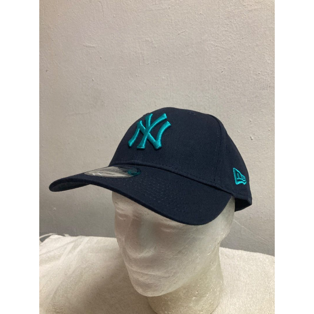 New Era 9Forty NY Yankees Turqoise Logo Dark Navy Cap | Shopee Malaysia