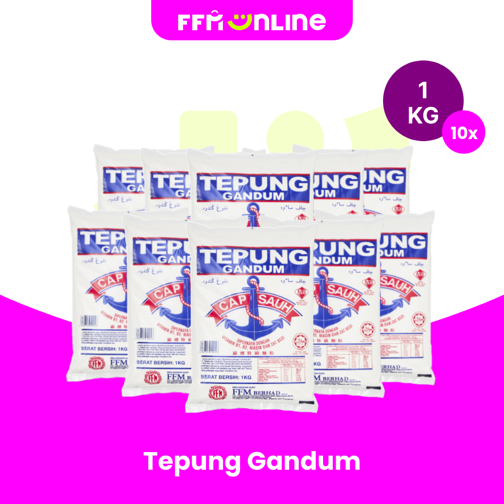 [CARTON] Cap Sauh Tepung Gandum 1kg x 10’s | Shopee Malaysia
